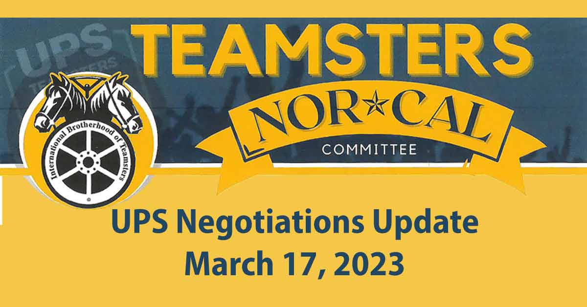 UPS Negotiations Update - March 17th - Teamsters Local 853